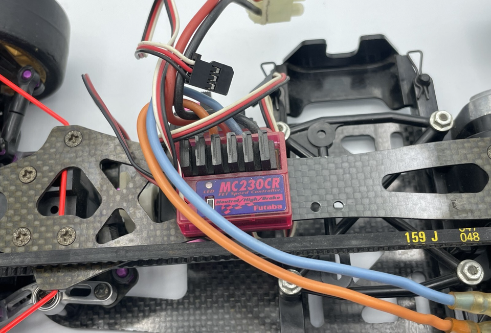 For parts TAMIYA TA03R-S TRF TA-03RS TRF carbon chassis with ESC motor ...