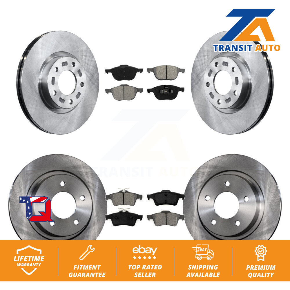 Disc Brake Rotors And Semi-Metallic Pads Front Rear Kit For Mazda 3 ...