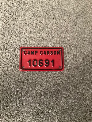 Colorado Camp Carson License Plate 10691 | eBay