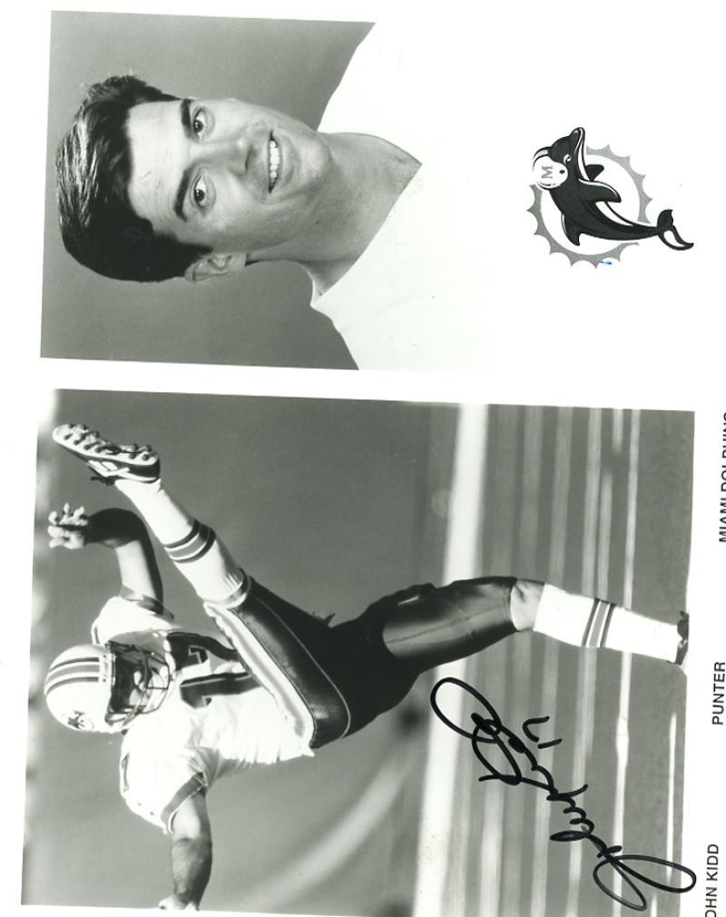 JOHN KIDD MIAMI DOLPHINS SIGNED VERIZON PROMO 8X10 PHOTO | eBay