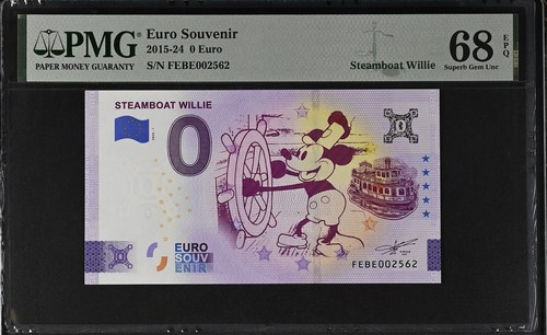0 Euro Disney Banknotes - Plane Crazy (5,000 Printed Notes) - PMG 68 | eBay