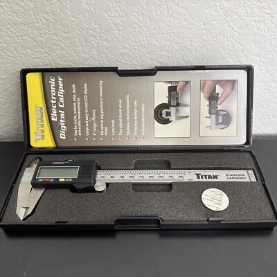 Titan Tools 23175 Electronic Digital Caliper - Stainless Hardened | eBay