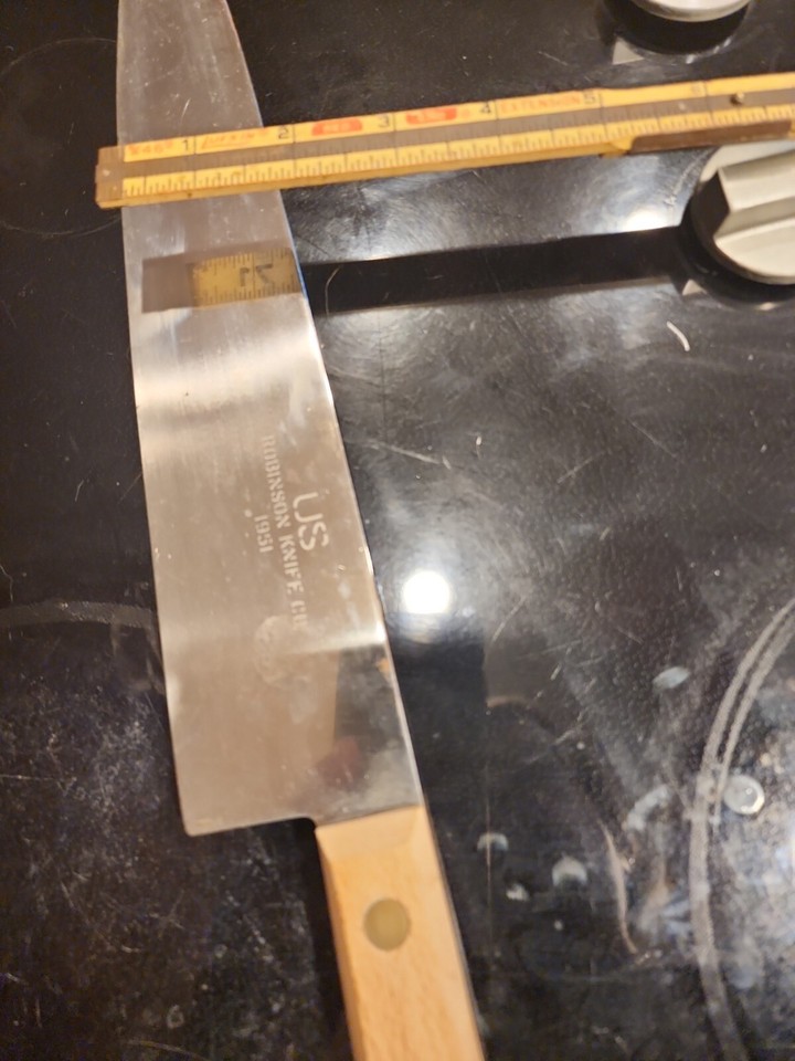 WW US Army Butcher Knife robinson 1951 12 in blade | eBay