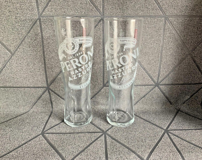 Peroni Pint Glasses x 2 Brand New | eBay UK