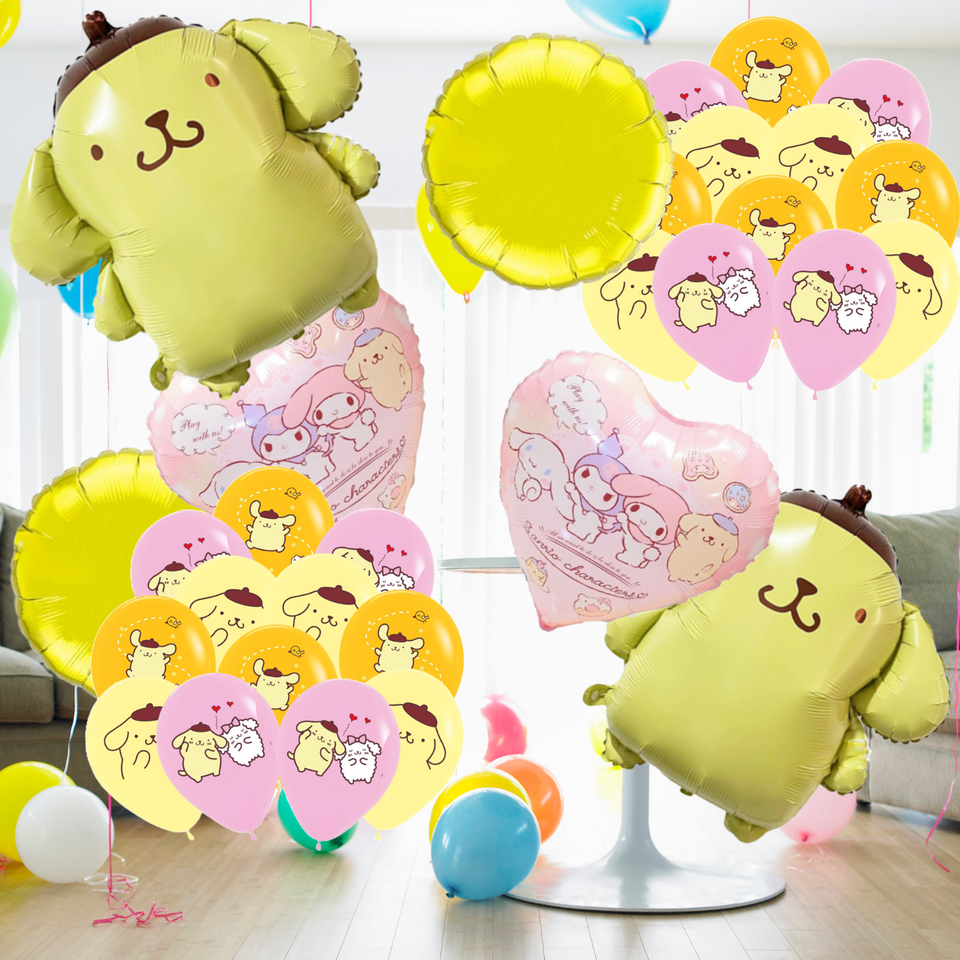 POMPOMPURIN cup plate swirl birthday party supplies favor centerpiece ...