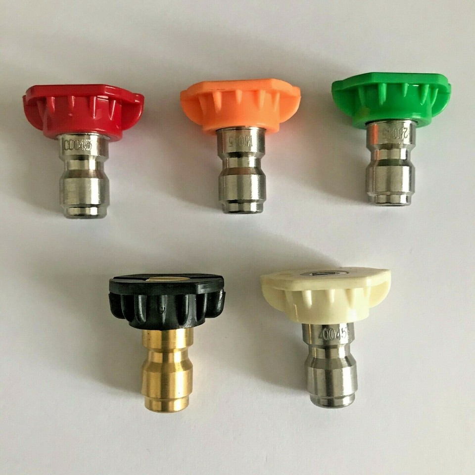 5pcs Color Coded Pressure Washer Nozzle Spray Tip Set 4500PSI | eBay