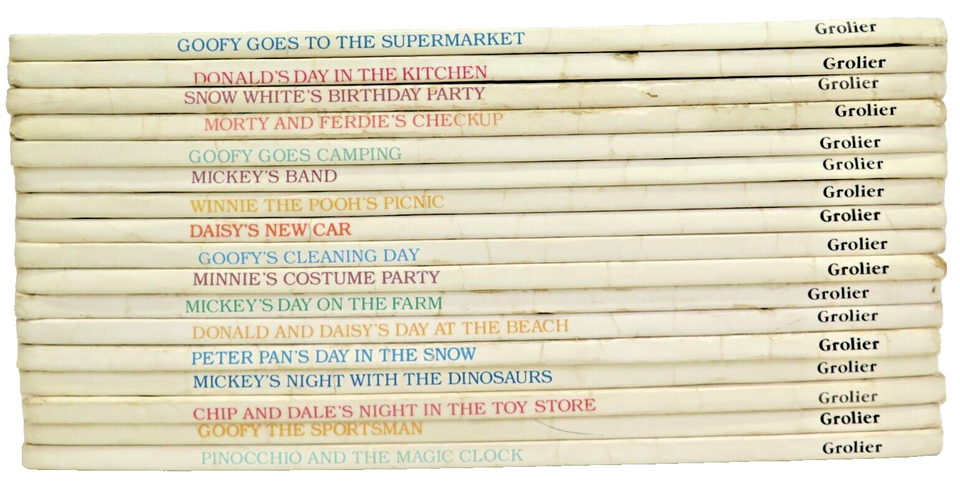 Disney Rhyming Reader Set of 17 Volumes Fun with Words Grolier 1988 ...