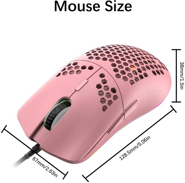 Ziyou Lang Gbt-26245-2010 M6 E-sports Mouse With RGB Lights Pink for ...