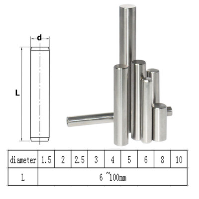 Fixed Dowel Pins Sellock Roll G304 Stainless M1.5 M2 M2.5 M3 M4 M5 M6 ...