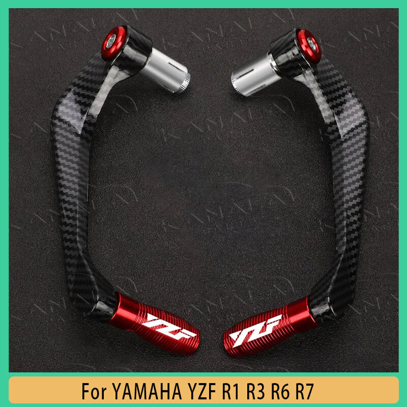 For YAMAHA YZF R1 R3 R6 R7 CNC Brake Clutch Levers Handlebar Guard ...