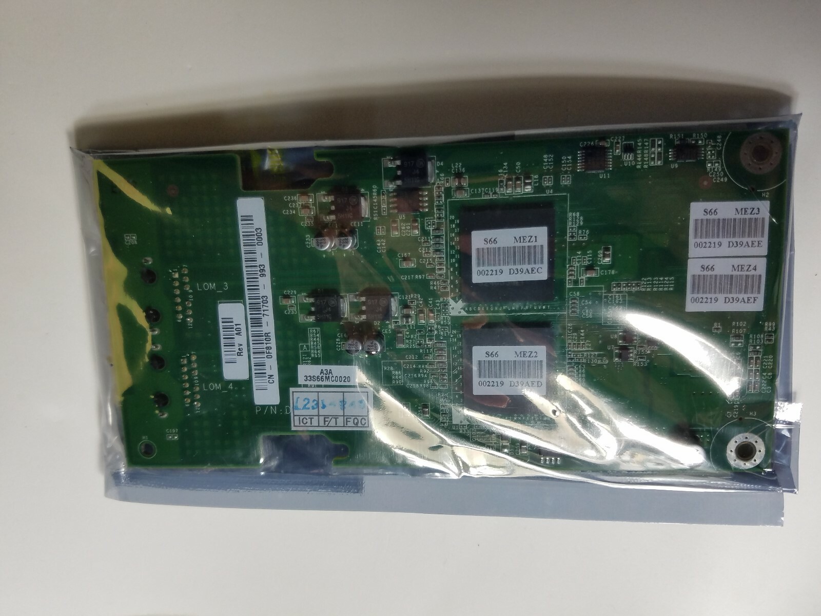 F810R Dell Inc 10gb NIC Daughter Card POWEREDGE R905 for sale online | eBay