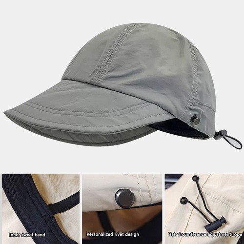 Ladies Foldable Korean Sun Hats Fisherman Cap Fishing Hat Bucket Hat ...