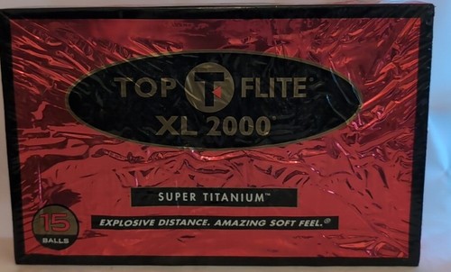 Genuine Top - Flite XL 2000 Super Titanium 15 Golf Balls **NEW ...