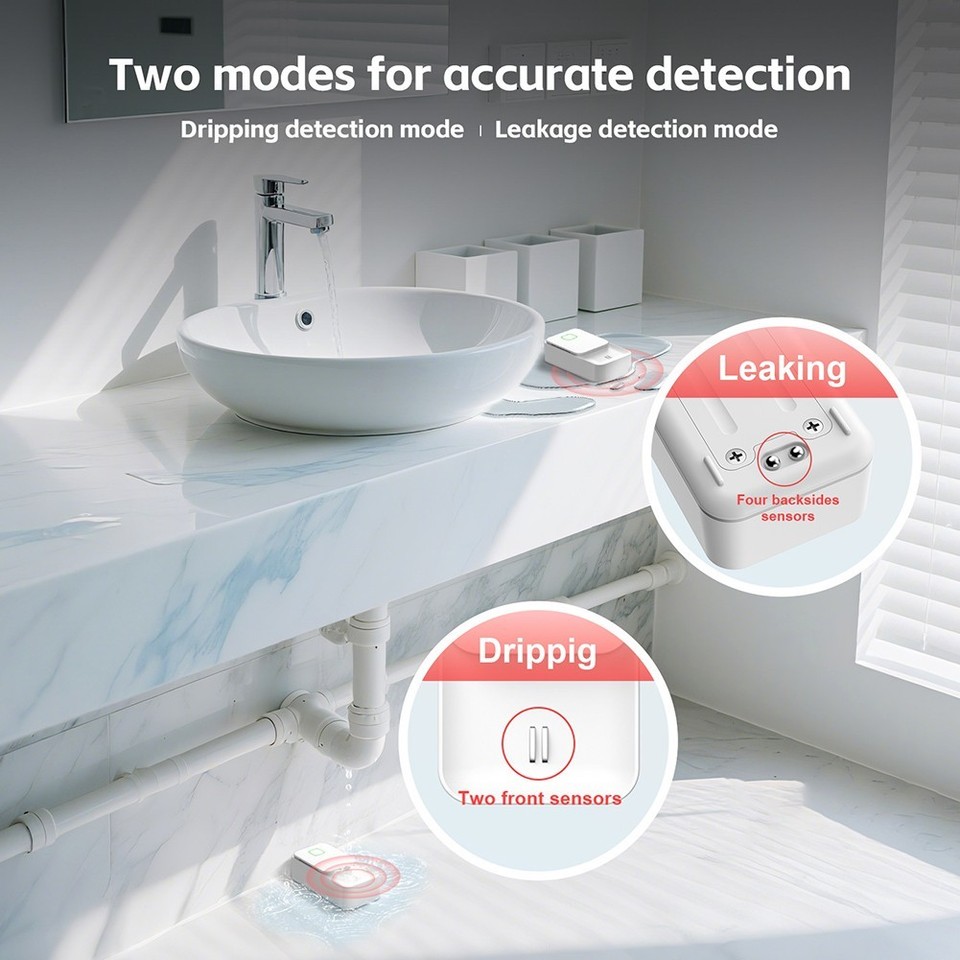 Water Leak Detector with Smart WiFi and Remote Monitoring 20 Month ...