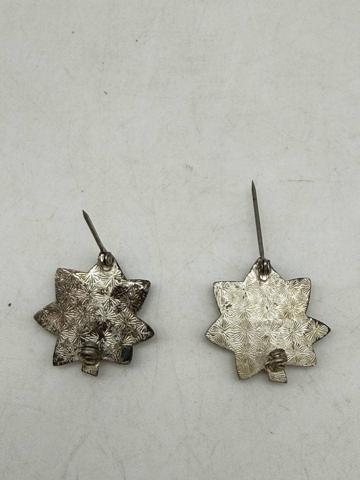 Pre-WWII Sterling Silver Army Lieutenant Colonel Shoulder Insignia Pins ...