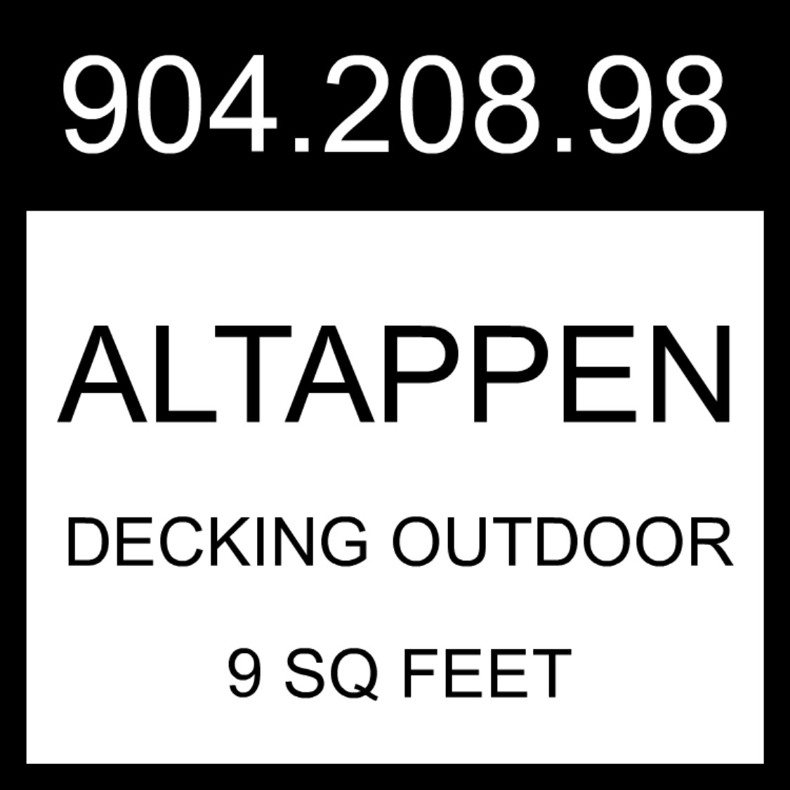 IKEA ALTAPPEN Decking Outdoor Light Gray 9 sq feet 904.208.98 | eBay