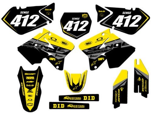2001-2014 RM 250 Binary Gelb Senge Grafiken Set Kompatibel Mit Suzuki ...