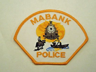 Vintage Mabank Police Steam Engine Fisherman Cowboy Image On Patch | eBay