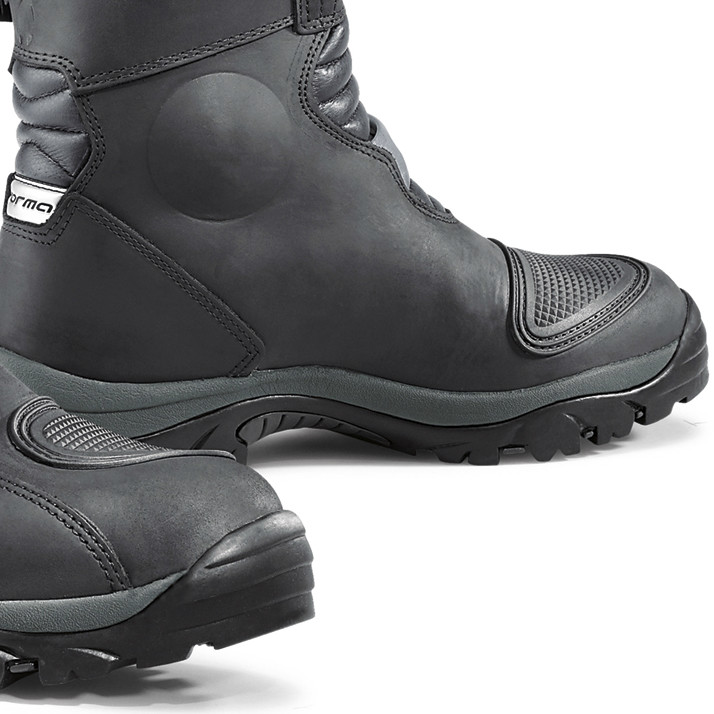 motorcycle boots | Forma ADVENTURE LOW dry black adv waterproof touring ...