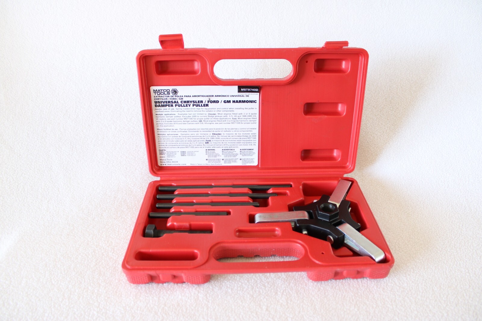 Matco Tools MST9740D Universal, Chrsler Ford GM Harmonic Damper Pulley ...