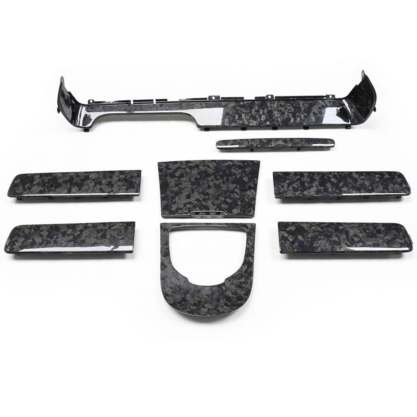 8×Forged Pattern Car Interior Trim Cover Kit For Mercedes-Benz G-Class ...