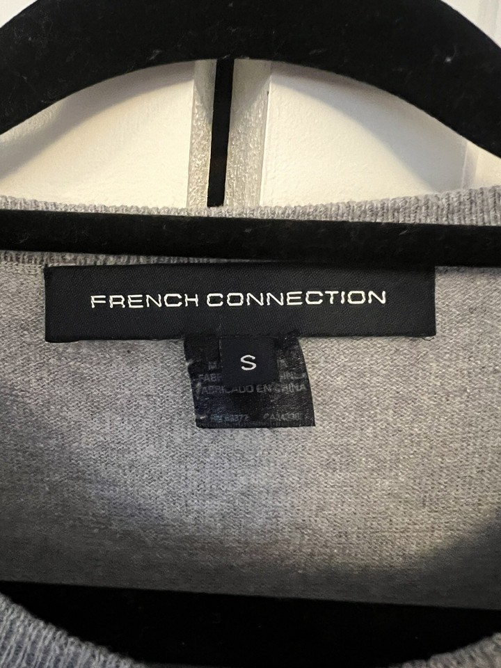 FRENCH CONNECTION Grey Button Down Light Cardigan Sweater (S) | eBay