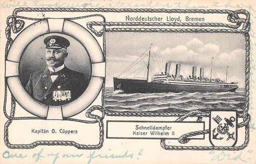 SS KAISER WILHELM II & CAPTAIN CUPPERS ~ NORD-DEUTSCHER LLOYD SHIP ...