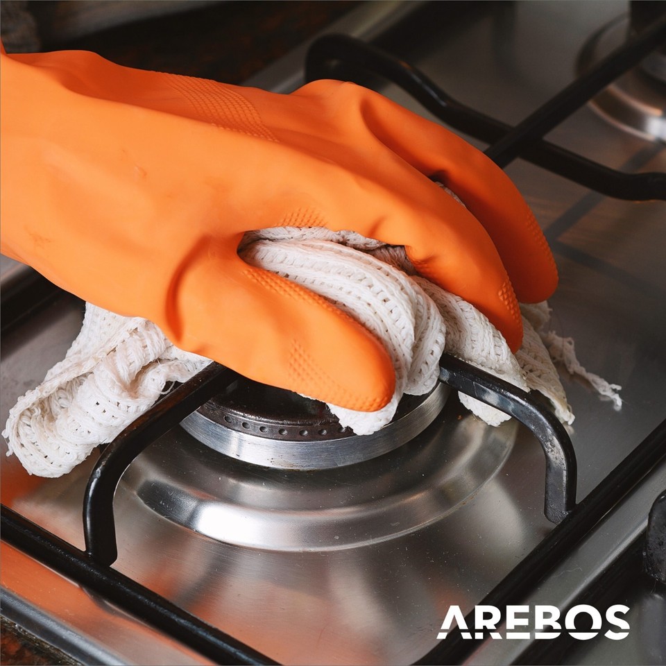 AREBOS gas hob 5 burners | stainless steel | incl. pot rack & ignition ...