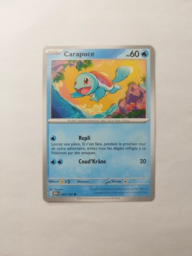 Carte Pokémon - Carapuce - 007/165 - EV03.5 - 151 | eBay
