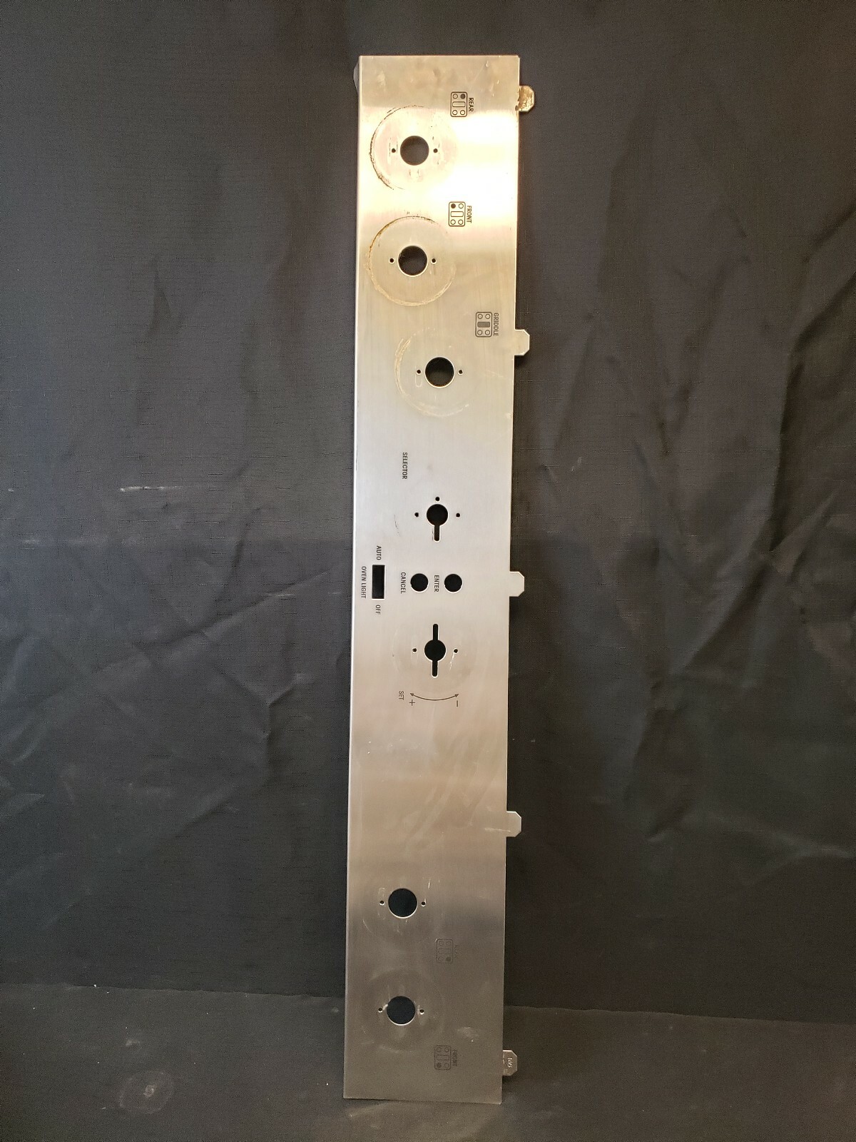 KitchenAid KDRP407HSS4 Stainless Steel Range Stove Front Control Panel ...