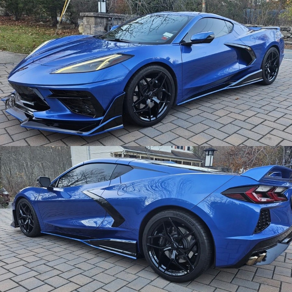 19" 20" ALT12 Forged Gloss Black wheels for C8 Corvette Z51 Stingray ...