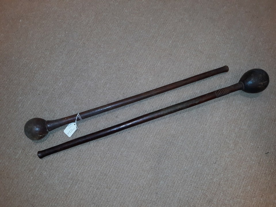 Old or Antique Tribal African War Club 2 Pcs. Lot | eBay