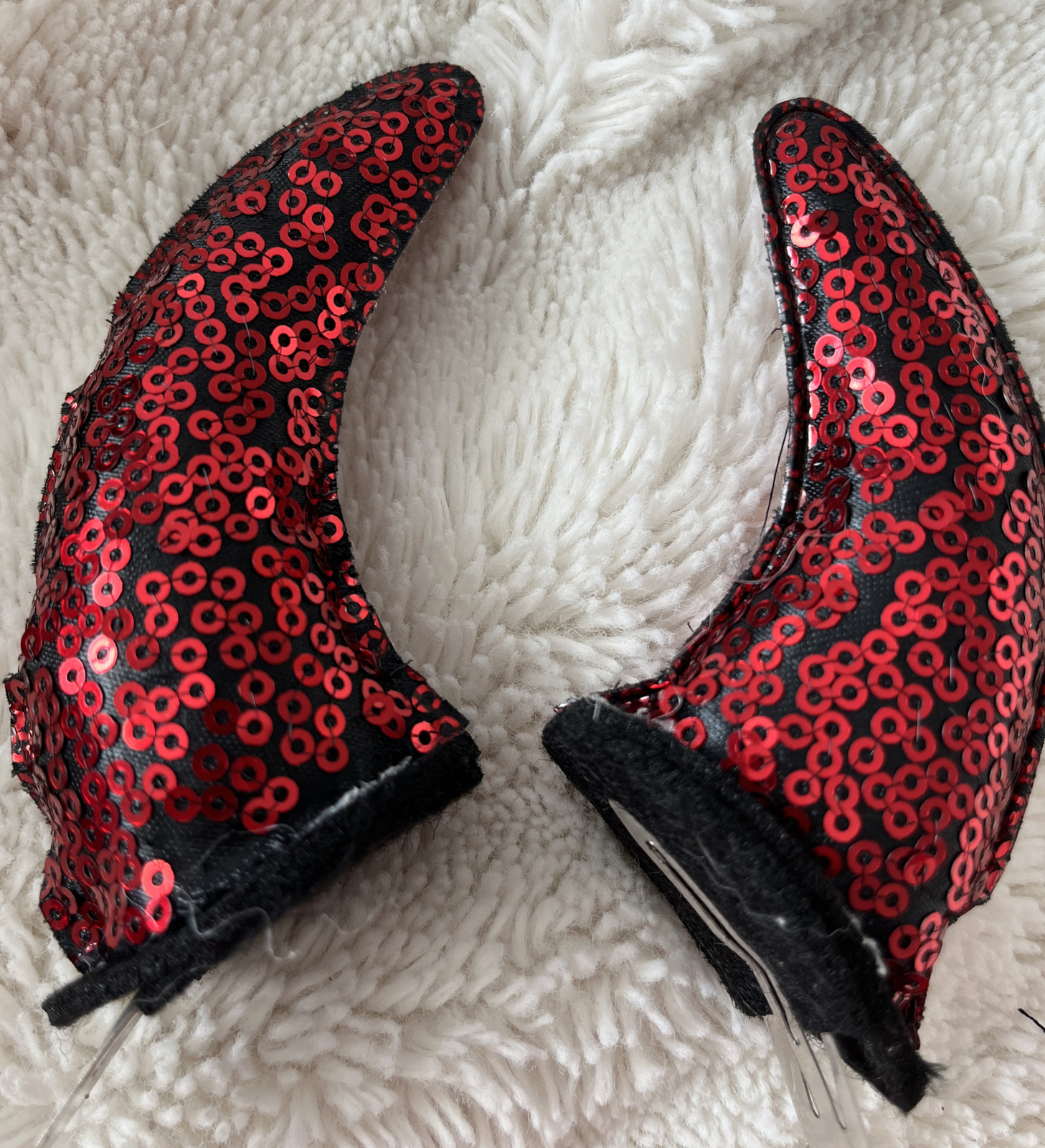 2 Piece Red sequence Devil Set With Horns And Tail - Gem
