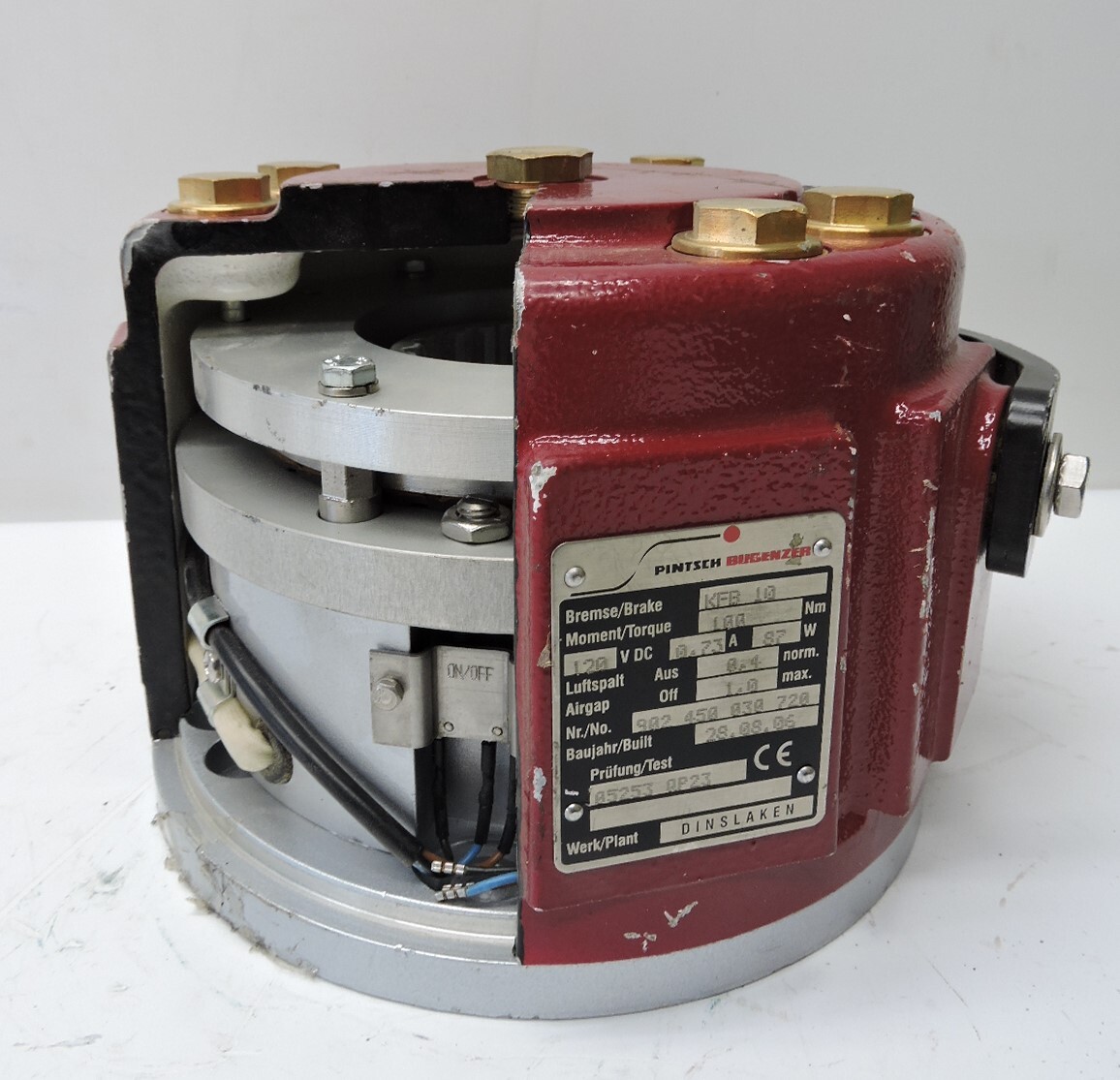 PINTSCH BUBENZER KFB 10 Brake 120 VDC .73A 87W KFB10 | eBay