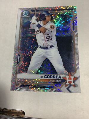 2021 Bowman Chrome Draft JC Correa Sparkle Refractor Prospect #BDC-29 ...