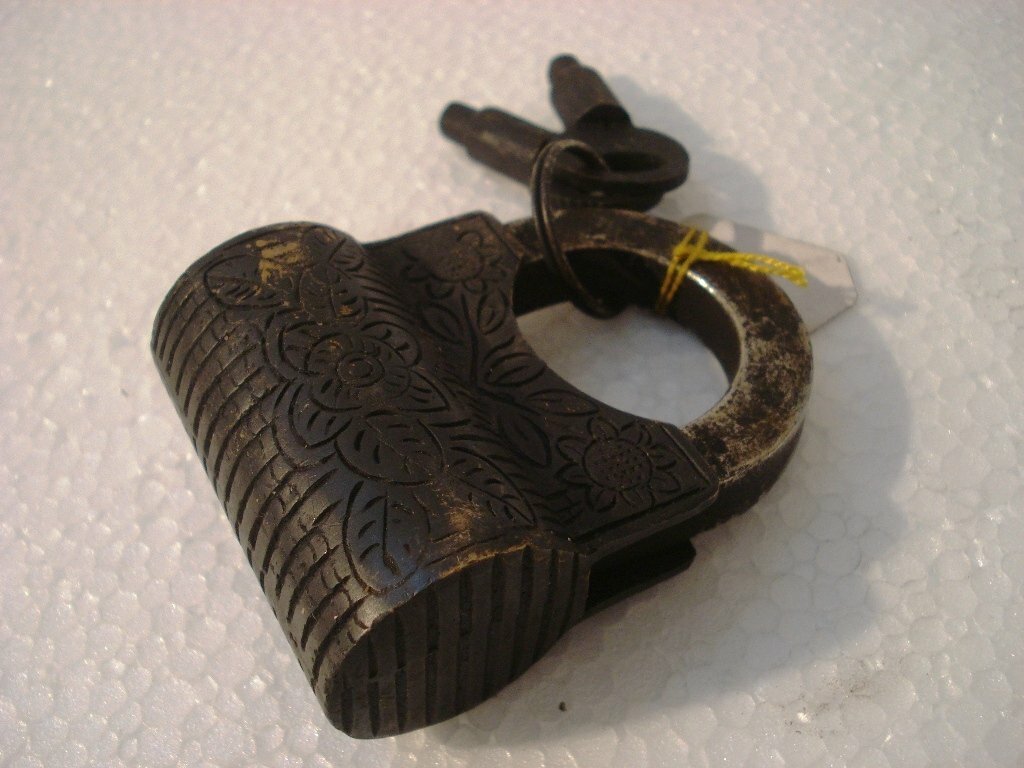 Handmade Rare Key Master Padlock Brass Handcuff Vintage Finish | eBay