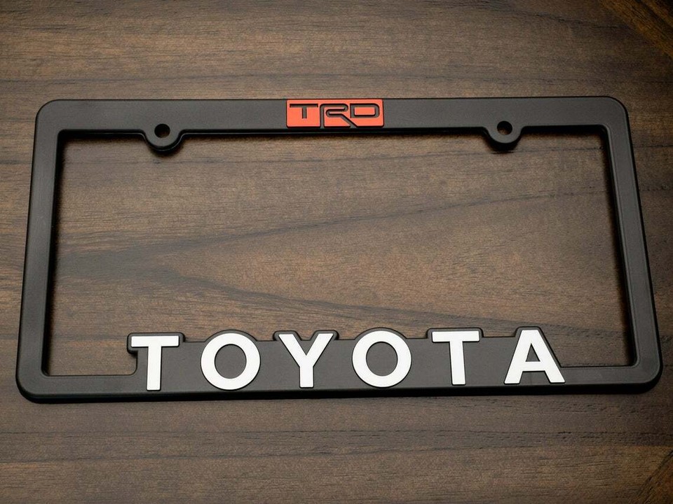 TRD Toyota license plate frame Toyota-Racing-Development 3D Raised Text ...