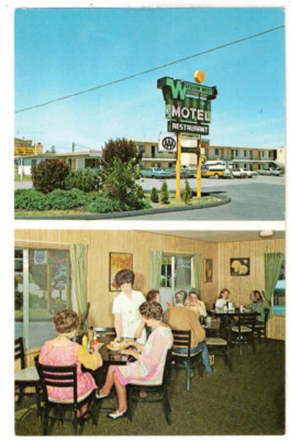 c1960 PC: Sequim West Motel & Gil's Restaurant – Hwy101 – Sequim ...