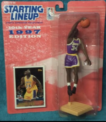 1997 Edition Starting Lineup Shaquille O'Neal FIGURE with Card SEALED ...