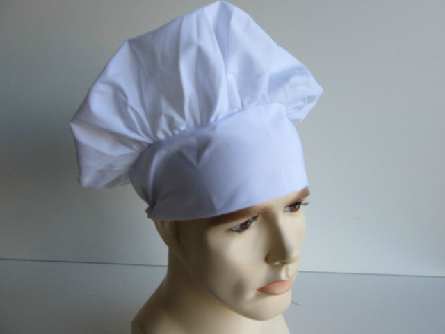 CLASSIC WHITE CHEF HAT COOK KITCHEN BAKER PUFFY FUNNY PARTY COSTUME CAP ...