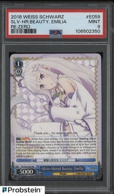2018 Weiss Schwarz RE:Zero #E059 Silver-Haired Beauty Emilia PSA 9 | eBay