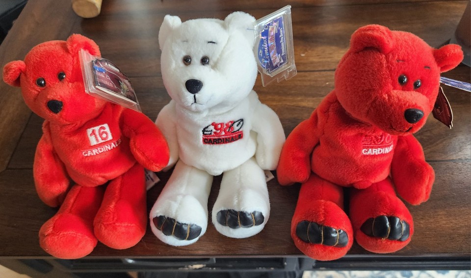 Set Of 3 Limited Treasures Plush Bears. AZ Cardinals' Jake Plummer #16 ...