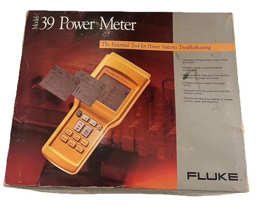 Fluke 39 Power Meter Essential Tool Power Systems Troubleshooting Kit ...