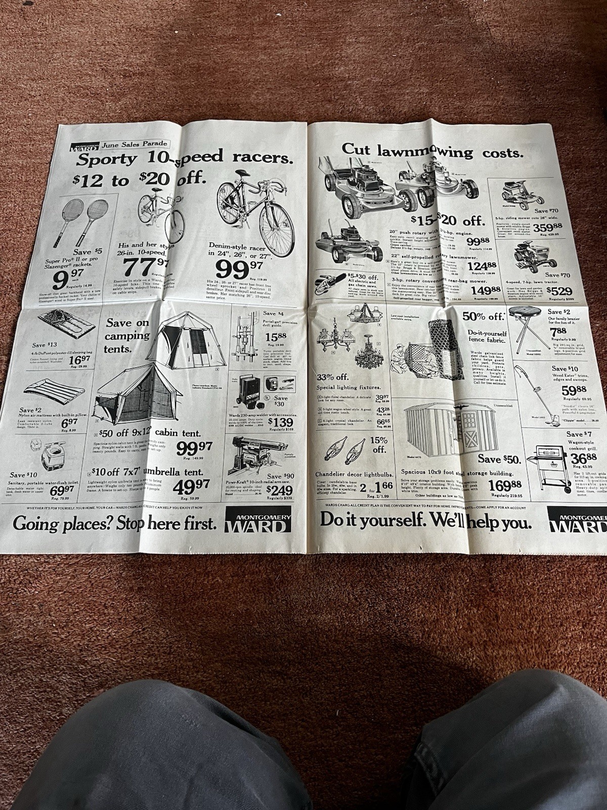 Vintage Rare Montgomery Ward News Paper Flyer 70s | eBay