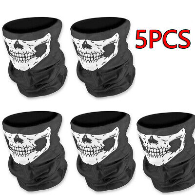 5 Skeleton Ghost Skull Face Ski Mask Biker Balaclava Call of Duty COD ...