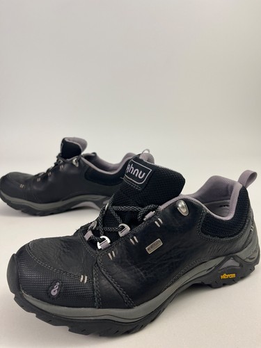 AHNU Montara II Women’s Waterproof Black Leather Hiking Shoes 8 F19114E ...