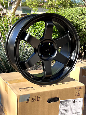 Avid1 Avid.1 AV06 17x8.0 +35et 4x100 Matte Black Finish | Set of 4 ...