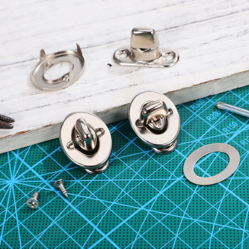 20 Sets Fastener Turning Screw Hand Twist Secure Fasteners Metal Snap ...