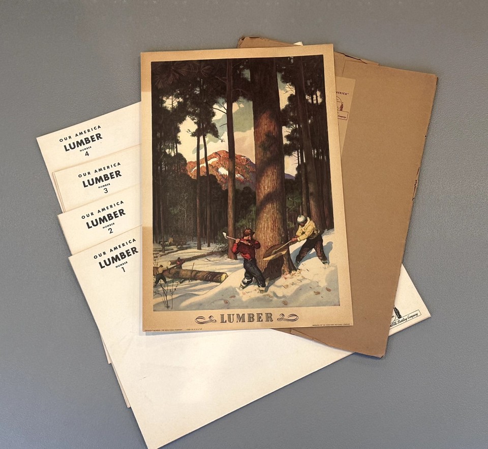 Coca Cola America Heritage N.C. Wyeth 1943 Vintage Educational Posters ...