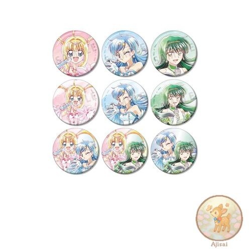 Pichi Pichi Pitch 20th Anniversary Ani Art Aqua Label Can Badge Box ...